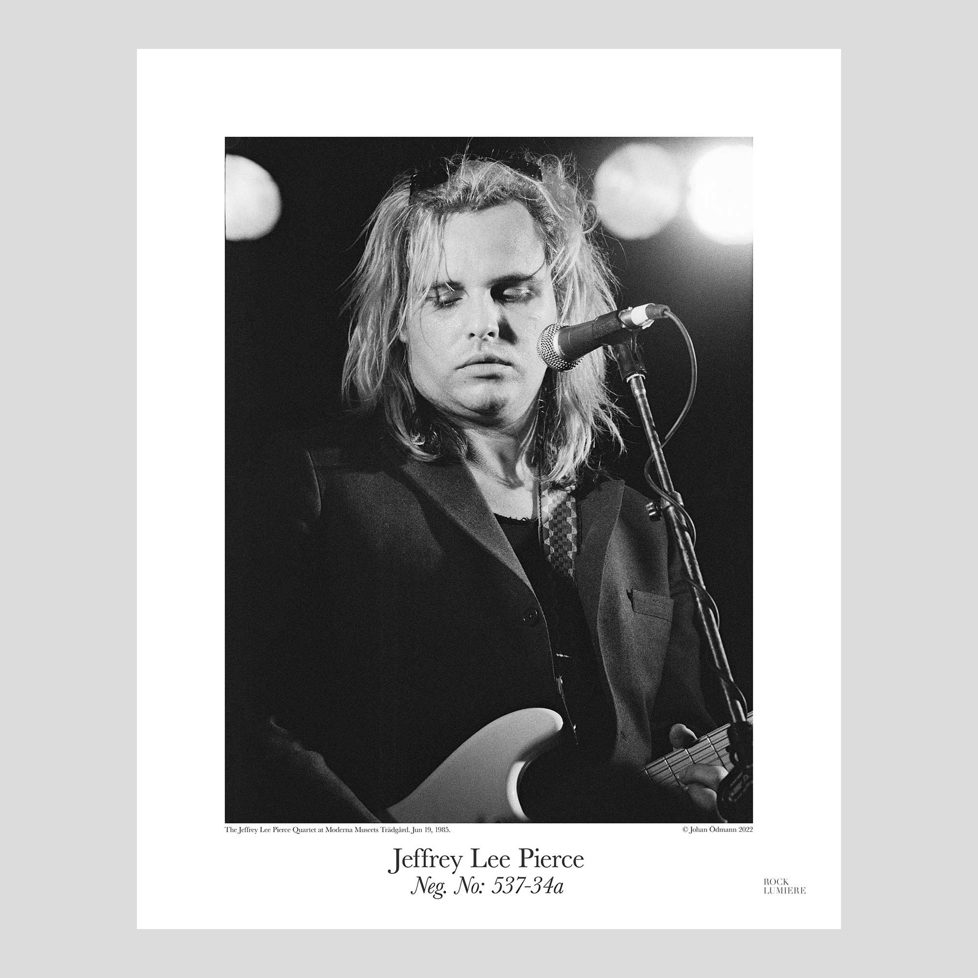 The Jeffrey Lee Pierce Quartet, Moderna Museets Trädgård 1985 – R.LUMIERE